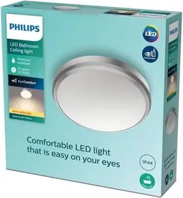 Philips Doris CL257 niklová / Koupelnové LED svítidlo / 1x6W / 600lm /