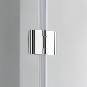 BPS-koupelny Čtvrtkruhový sprchový kout HYD-RK92 90x90 chrom/transparent - bez vaničky