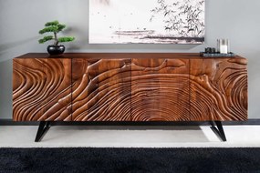 Designová komoda Zion 175 cm hnědá akácie