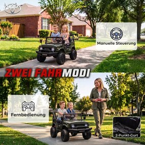 AIYAPLAY Dětské elektrické auto TOYOTA FJ 24V, elektrické auto pro děti s dálkovým ovládáním, motor 200W, lithiová baterie, 2-místné pro 3-8 let