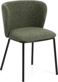 Zelené čalouněné jídelní křeslo Ciselia – Kave Home