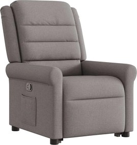 Zvedací polohovací křeslo taupe textil 3303321