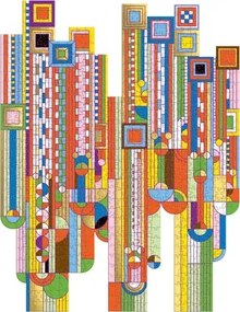 GALISON Tvarové puzzle Frank Lloyd Wright: Kaktusy a tvary metalické /