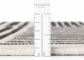 Ted Baker, Kusový koberec Ted Baker Haringey 106390 Black White kruh, 160x160, černobílá, chodba / předsíň