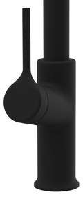 Invena Farsala, vysoká dřezová baterie s 2-funkční výsuvnou výlevkou h-369, černá matná, INV-BZ-40-L04-S