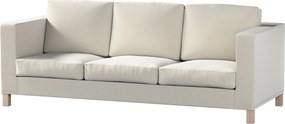 Potah na pohovku IKEA  Karlanda 3-místná nerozkládací, krátký barva šedá látka sametová