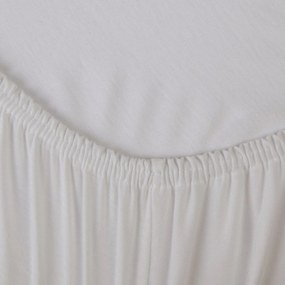JERSEY PROSTĚRADLO 200X220 CM, VÝŠKA 30 CM KRÉMOVÉ