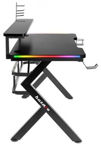Herní stůl Hero - 5.0 černý RGB