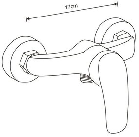 Mexen Fabia DB05 sprchová sada, černá, 746504DB05-70