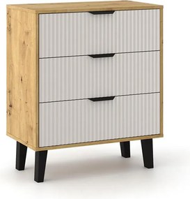 Komoda Borg Duo 3Š dub artisan / kašmír