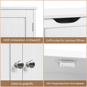 Koupelnová skříňka Yaheetech – bílá (266634004746)