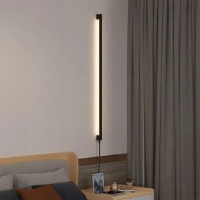 Toolight Toolight, LED nástěnné svítidlo 100cm, 15W, 3000K, LHJ064-W, černá matná, OSW-60033