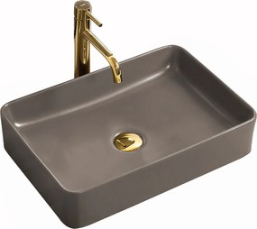 Rea Avia umyvadlo, 51 x 35 cm, šedá matná, REA-U0841