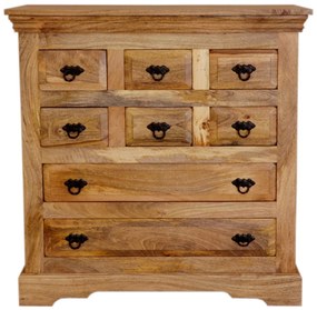 furniture-nabytek.cz - Komoda se šuplíky z masivu mango 90x90x45