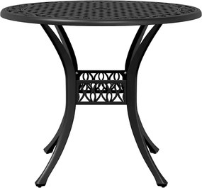 3dílný bistro set černý litý hliník 3216331