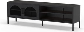 Černý TV stolek 160x50 cm Diora – Marckeric