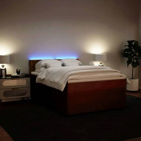 Box spring postel s matrací růžová 140x200 cm samet 3290075
