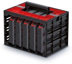 Skříňka s 5 krabičkovými organizéry 41,5 × 29 × 29 cm