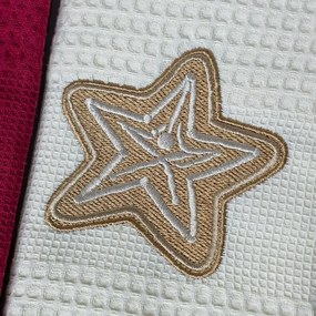 Polášek Vaflová utěrka s motivem Vánoc - 2 ks - Vánoční stromky č. 5