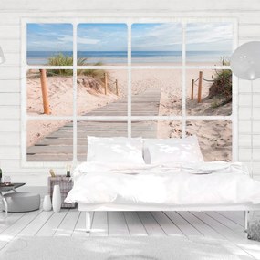 Fototapeta - Window & beach