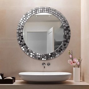 Zrcadlo Aurea Silver Rozměr: Ø 80 cm