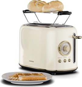 Klarstein Victoria toustovač | 2-slotový toustovač | 800 W | 7 stupňů opečení | držák na housky