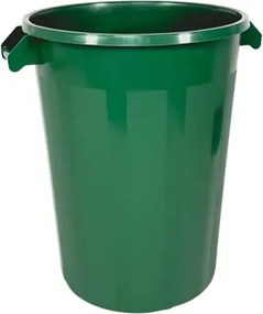 Denox INDUSTRIAL zelená / Odpadkový koš / 100 l / s víkem / PP plast