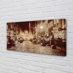 Obrazy na plátně Gdańsk Staré Město Noční 140x70 cm