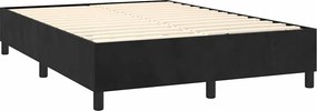 Rám postele s boxspringem černý 140 x 200 cm samet 3121122