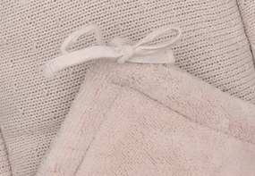 Jollein Sprinkle Knit Silk Rose / Mantinel do postýlky / 180 × 30 cm /