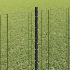 Svařovaná drátěná plotovina s tyčkami 10 x 1,4 m Šedá Síťovina 3336572
