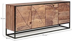 BIZZOTTO dřevěná komoda EGON 175X76 cm 0746610