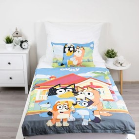 Bavlněné dětské povlečení do postýlky 100x135 cm Bluey – Jerry Fabrics
