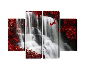 Vícedílný obraz Vodopád Man Daeng Nedostatek Nedostatek Plátno Canvas 80x60