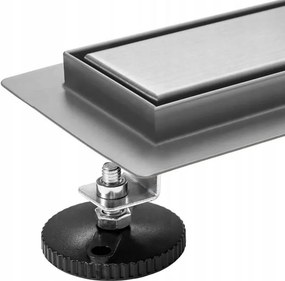 Rea Neox Pro, odtokový sprchový žlab 50 cm, broušená ocel, REA-G0988