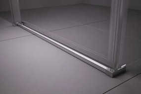 Ravak Matrix MSD4 Sprchové dveře čtyřdílné 160 cm Profil: Bílá, Sklo: Hladké čiré