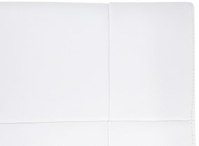 Bílá kožená postel 180x200 cm VICHY Beliani