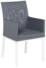 Sada dvou šedých židlí BACOLI Beliani