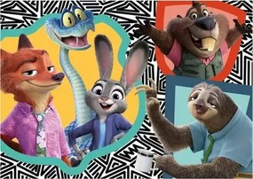 EDUCA Puzzle Zootropolis 2 / 4v1 (50, 80, 100, 150 dílků)