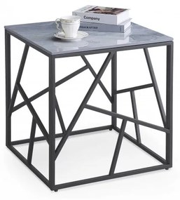 Konferenční stolek UNIVERSE 55x55 cm Halmar Černá / šedá