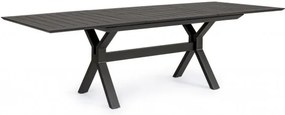 BIZZOTTO Rozkládací zahradní stůl KENYON 180x100 cm černý 0663236