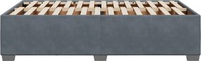 Rám postele bez matrace tmavě šedá 120 x 200 cm samet 3284626