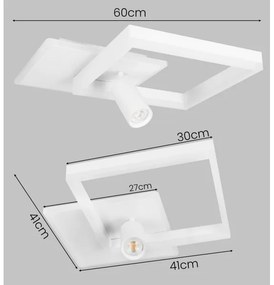 LED Stropní svítidlo LED/38W/230V + 1xGU10/30W bílá