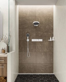 Hansgrohe Rainfinity, ruční sprchová hlavice 130 3-funkční, bílá matná, 26864700