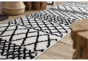 Kusový koberec Shaggy Safi bílý atyp 80x300cm