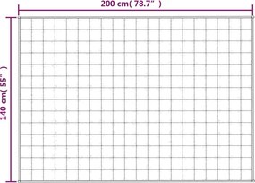Zátěžová deka modrá 140 x 200 cm 10 kg textil 3154854