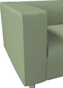 Potah na pohovku IKEA  Klippan 2-místná barva zelená látka pletený vzor