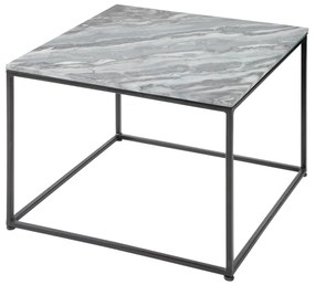 Designový konferenční stolek Factor 50 cm mramor šedý
