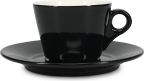 Černý porcelánový šálek na cappuccino 160 ml Barista – BonBistro