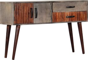 vidaXL Konzolový stolek šedý 120 x 35 x 75 cm masivní hrubý mangovník [282742]